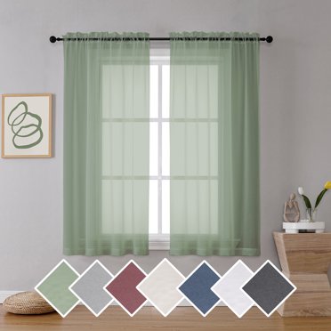 Sunflower Dasiy Floral Window Curtains Valances Cafe Valance Short Rod ...