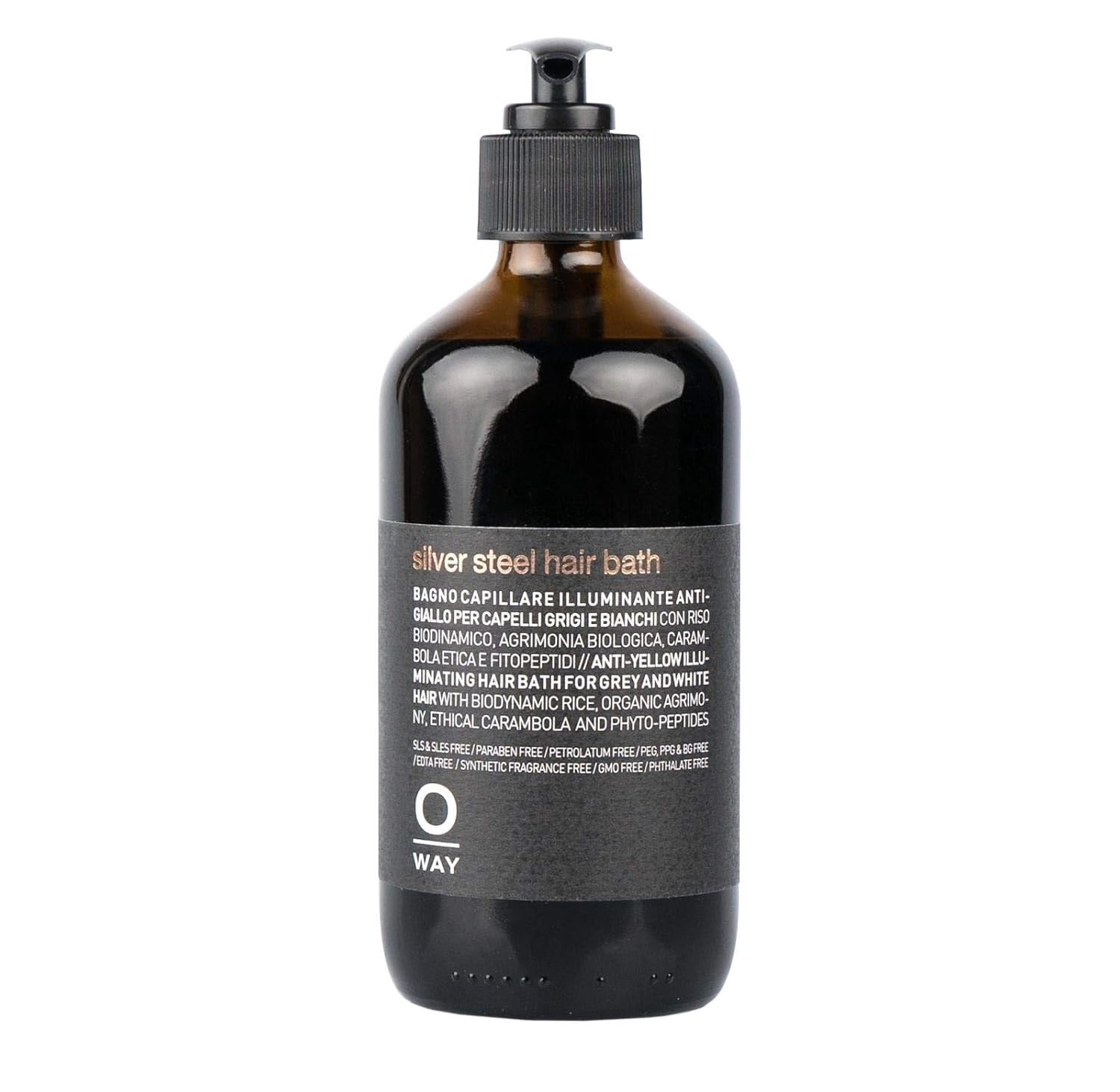 OWAY Silver Steel Hair Bath Shampoo 8 oz - Walmart.com