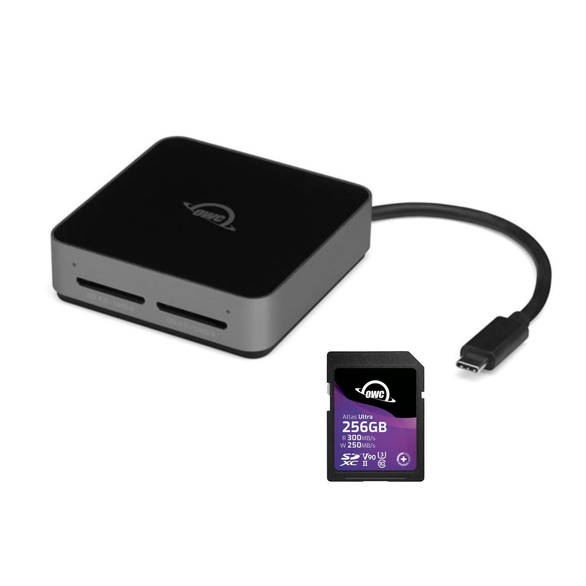 OWC 256GB Atlas Ultra UHS-II SDXC Memory Card with Dual SD-Slot SDXC ...