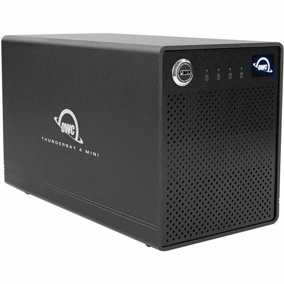 OWC Four-Drive Thunderbolt External Storage Solution with Solid-State Drives and SoftRAID XT ...
