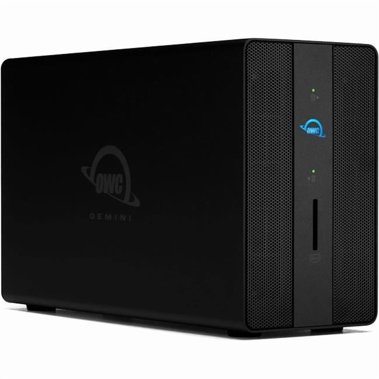 OWC 12TB Gemini Thunderbolt [40Gb/s] Dock And Dual-Drive HDD RAID External Storage Solution ...