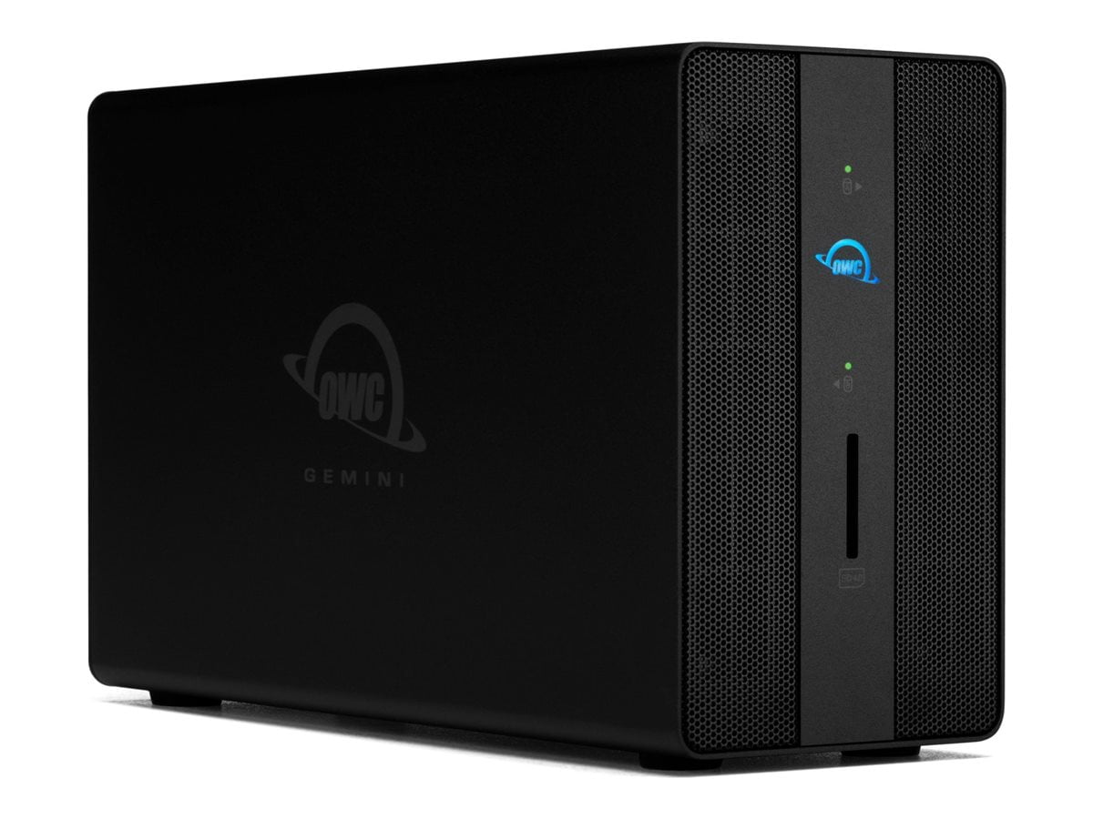 8.0TB OWC GEMINI - THUNDERBOLT (USB-C) DOCK AND DUAL-DRIVE HDD RAID EXTERNAL STO - Walmart.com