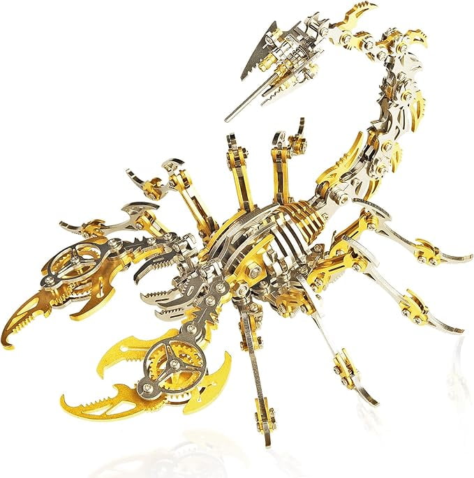 OWIKOL Premium 3D Metal Puzzle Kit: Intricate Scorpion Model for Adults ...