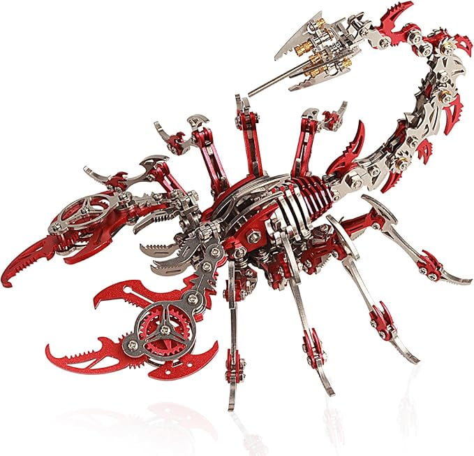 OWIKOL Premium 3D Metal Puzzle Kit: Intricate Scorpion Model for Adults ...