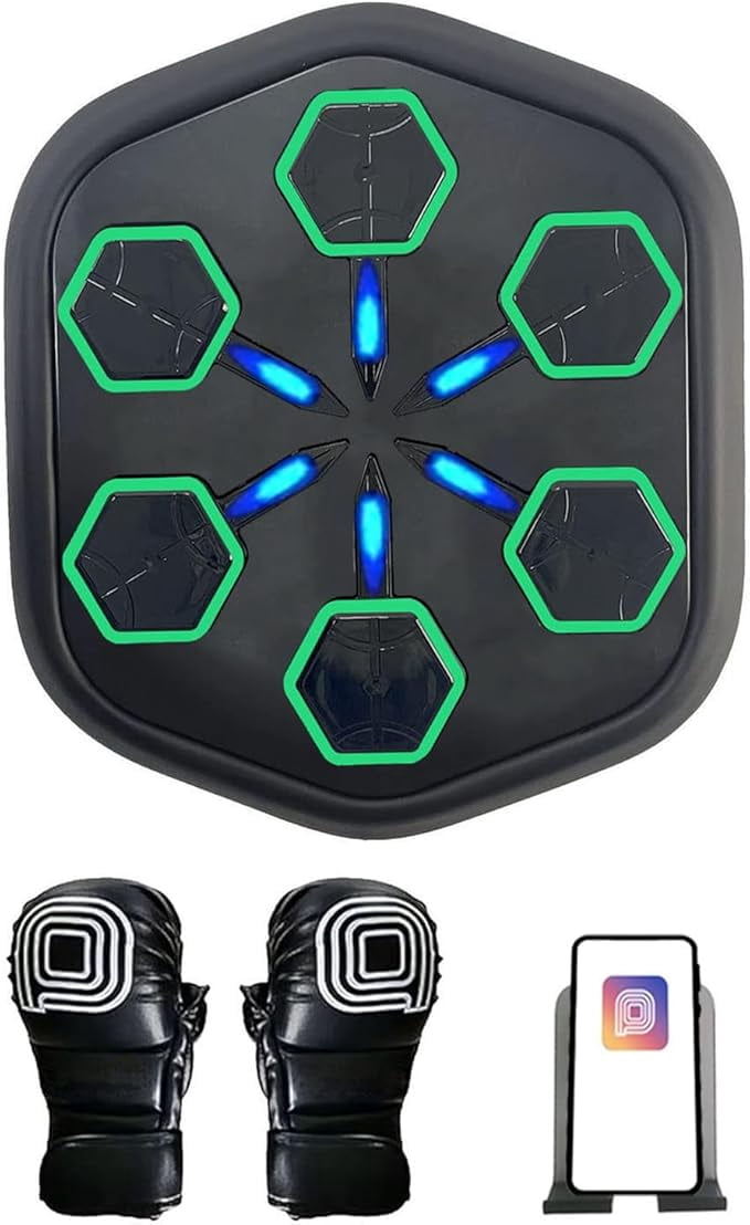OWIKOL Boxing Machine Wall Mounted, Smart Music Boxing Machine with LED ...