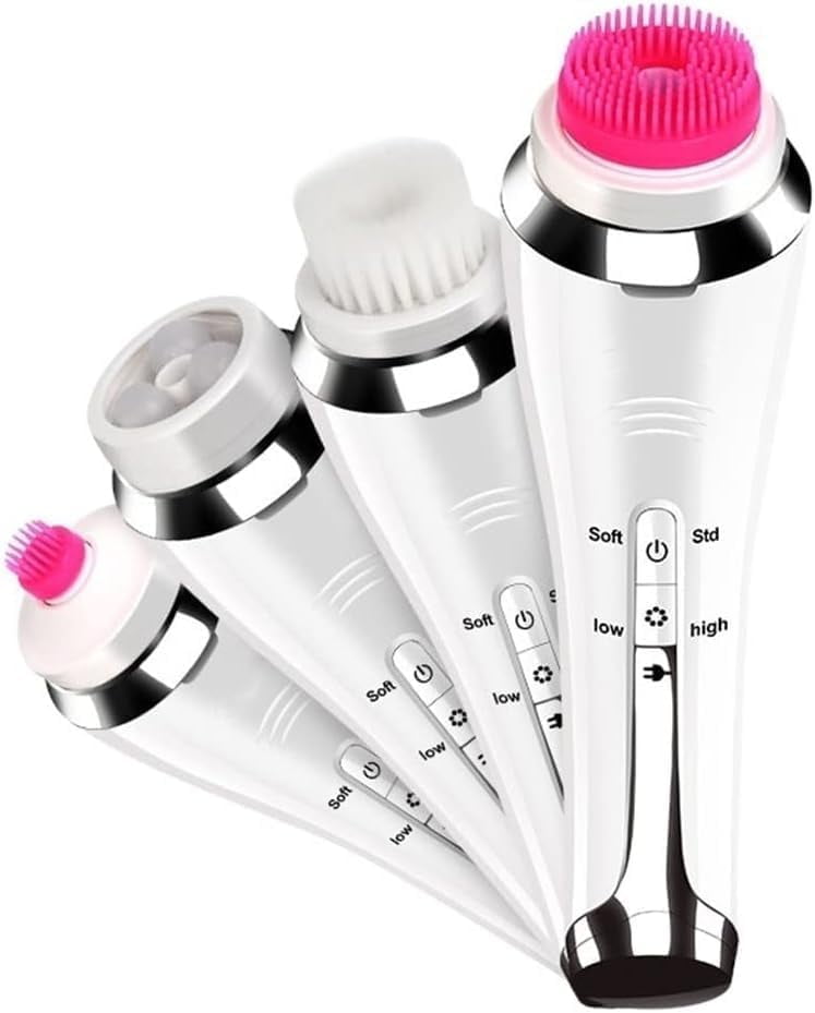 OWIKOL Electric Face Cleansing Brush, Facial Spin Brush with 3 Rotating Brush Heads, Waterproof ...