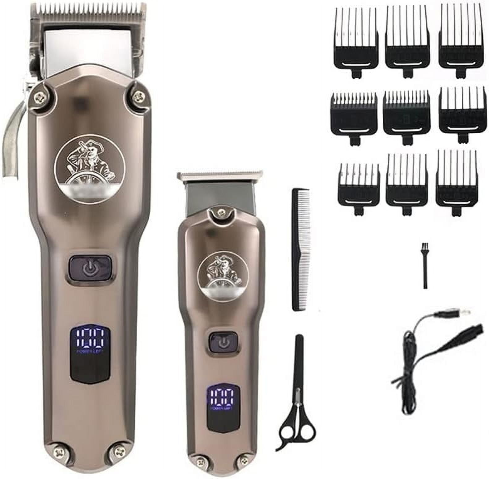 OWIKOL Hair Clippers 2pcs Professional Barber Hair Clipper Rechargeable ...