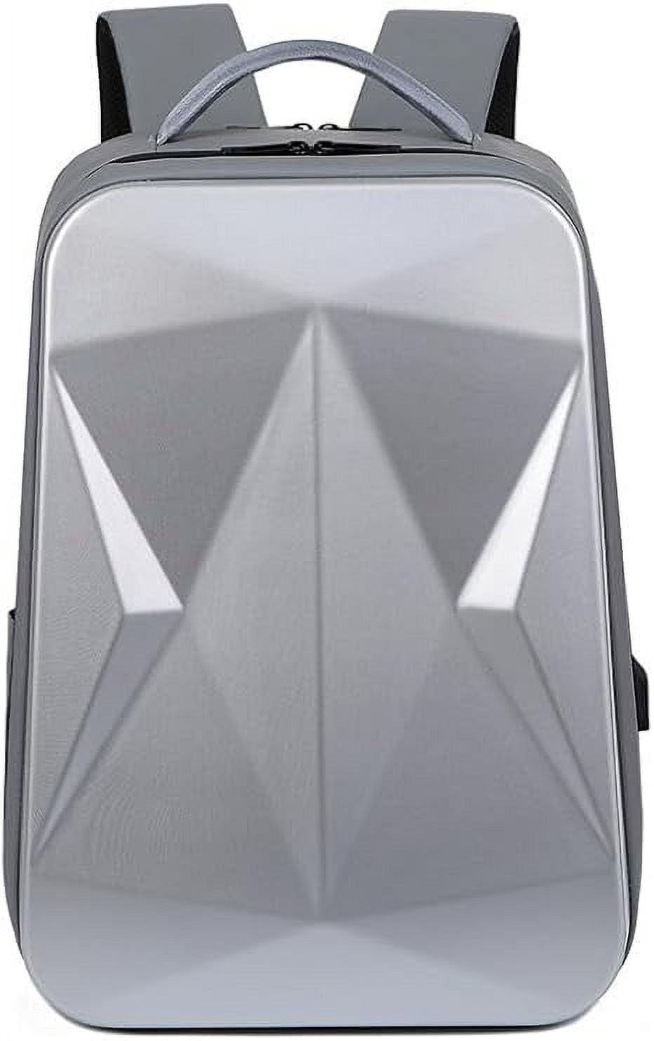 OWIKOL Hard shell computer bag, laser diamond grid business backpack ...