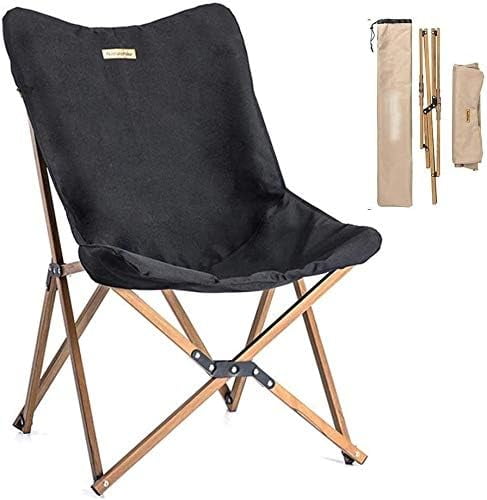 OWIKOL Portable Khaki Camping Chair Outdoor Folding Lawn Chair with ...