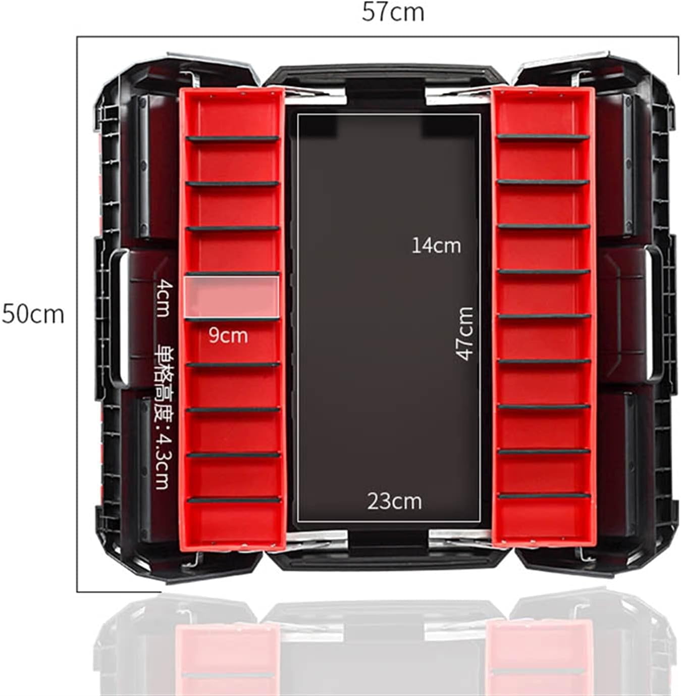 OWIKOL Portable Tool Box 18.5" Portable Tool Box Toolbox Hardware ...