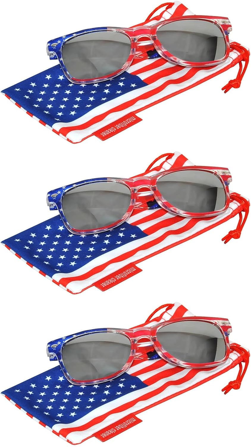 OWL American Flag Sunglasses for Men Women UV400 Protection 4th of July ...