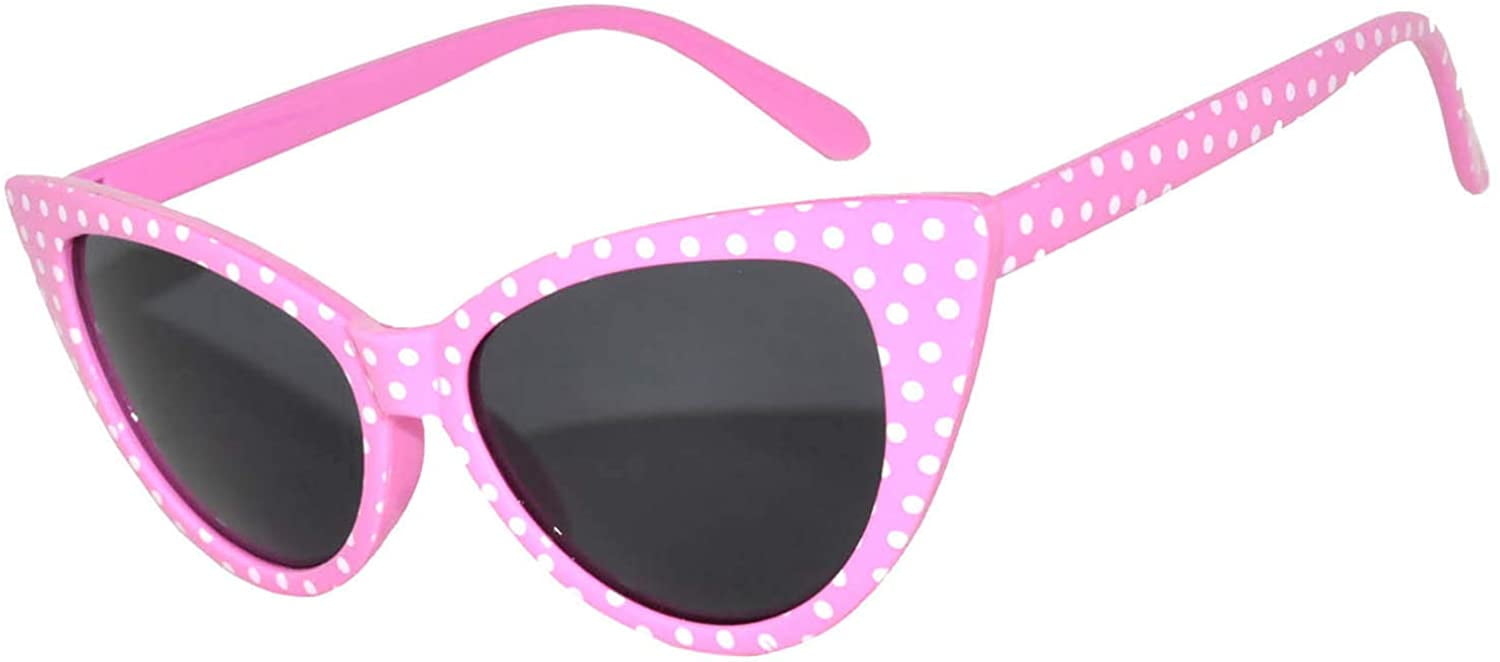 OWL Cat Eye Ladies Sunglasses Winged Frame Retro Vintage Glasses for ...