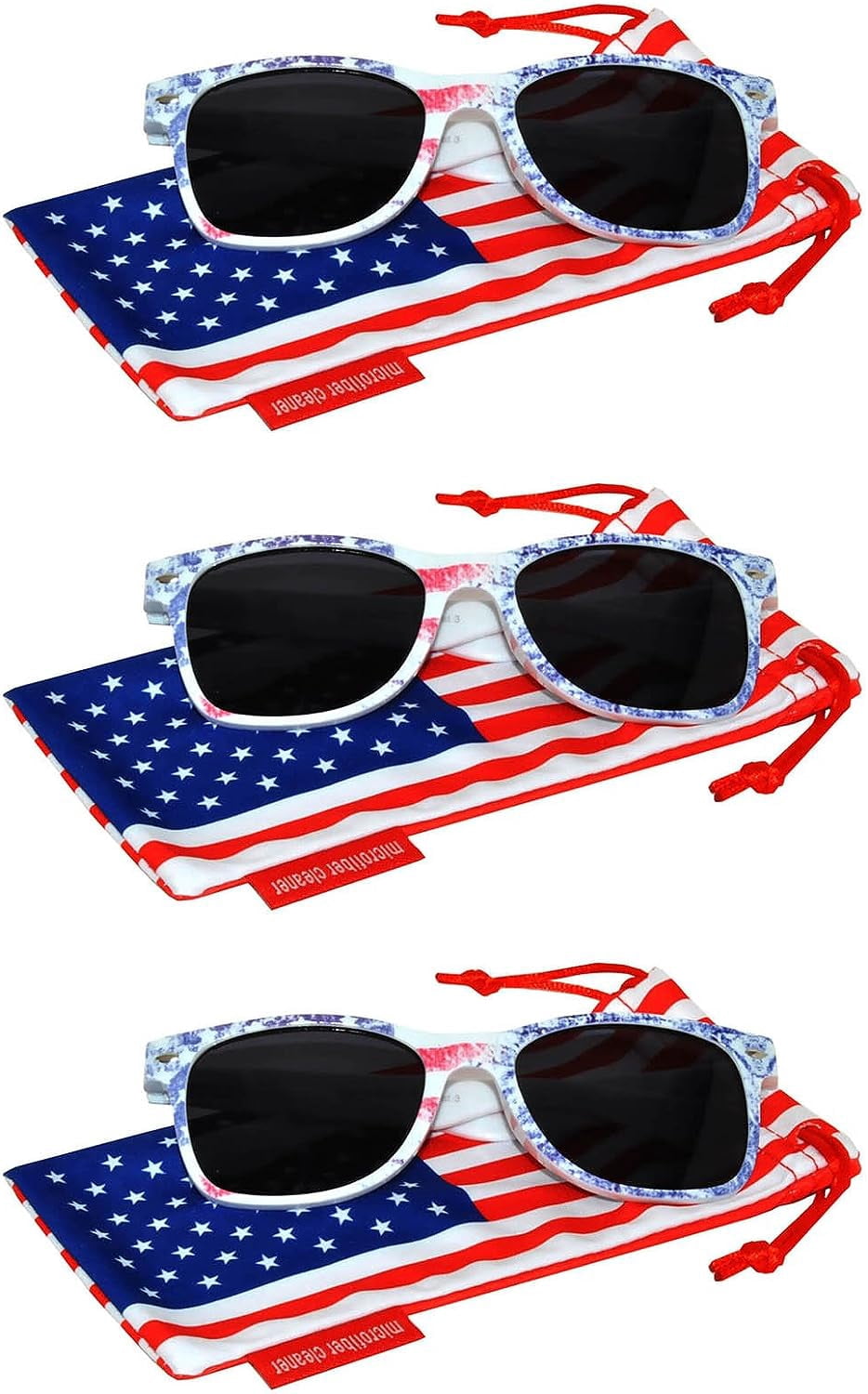 OWL Patriotic Sunglasses for Men Women UV400 Protection American Flag ...