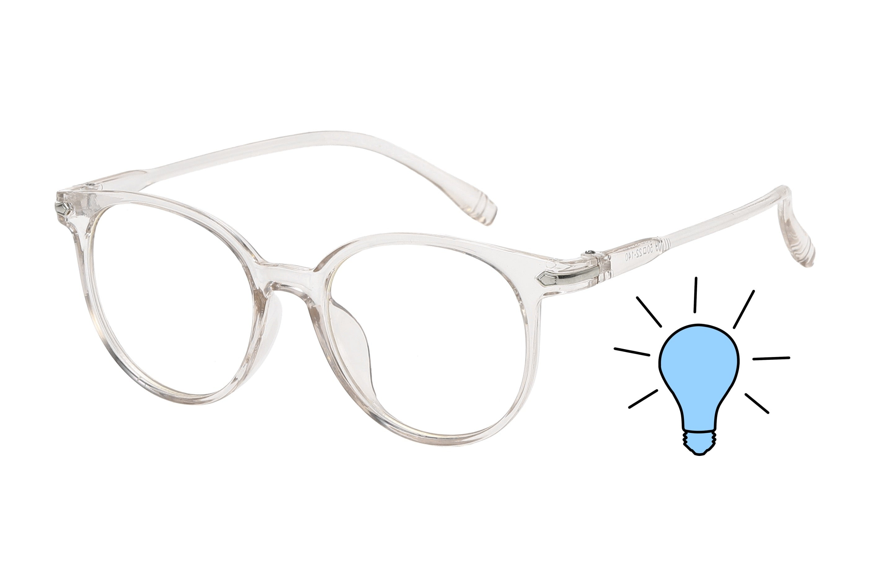 Owl Round Blue Light Glasses Computer Screen Time Specs For Men And Women