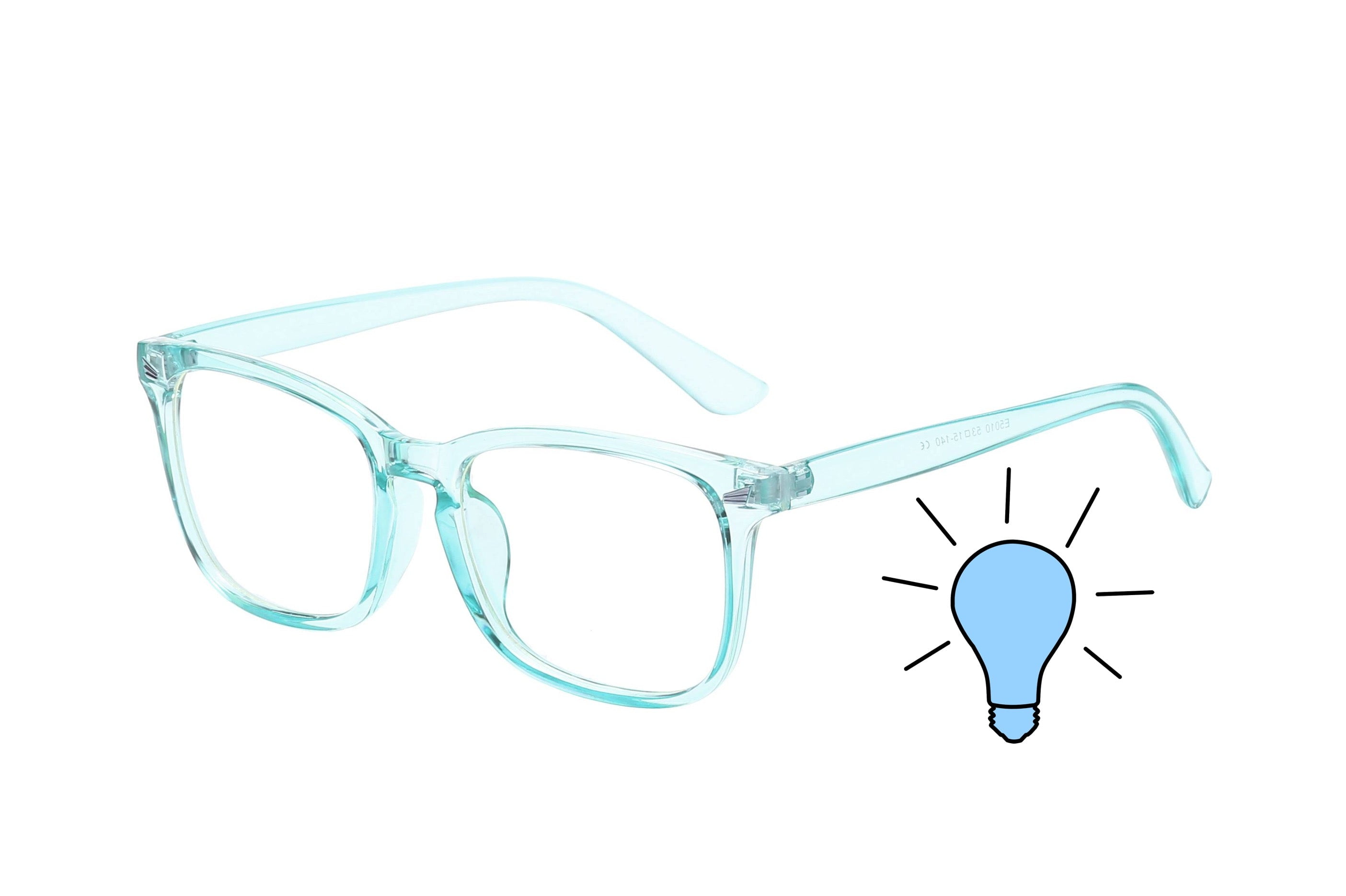 OWL Square Blue Light Glasses Computer Screen Time Specs for Men and ...