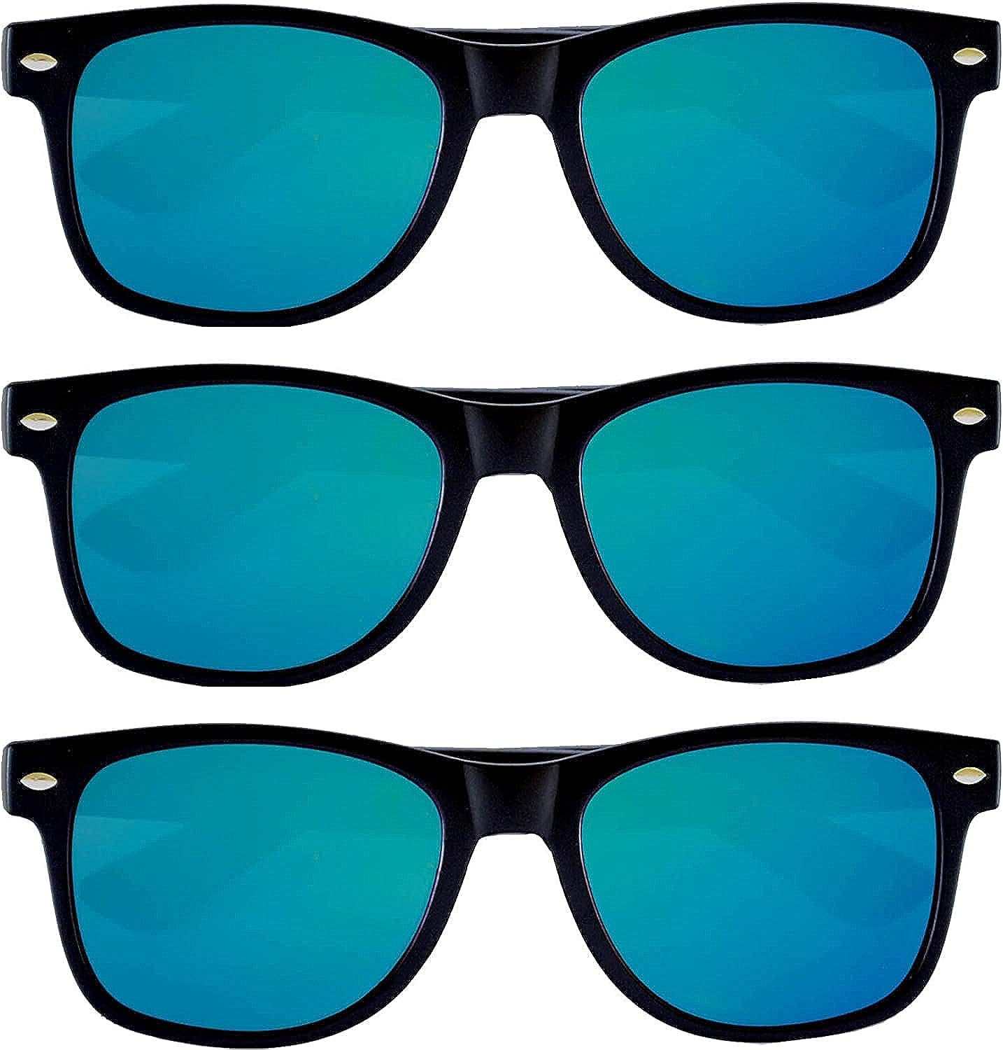 OWL Square Sunglasses Mens Womens UV400 Protection Retro Mirrored ...