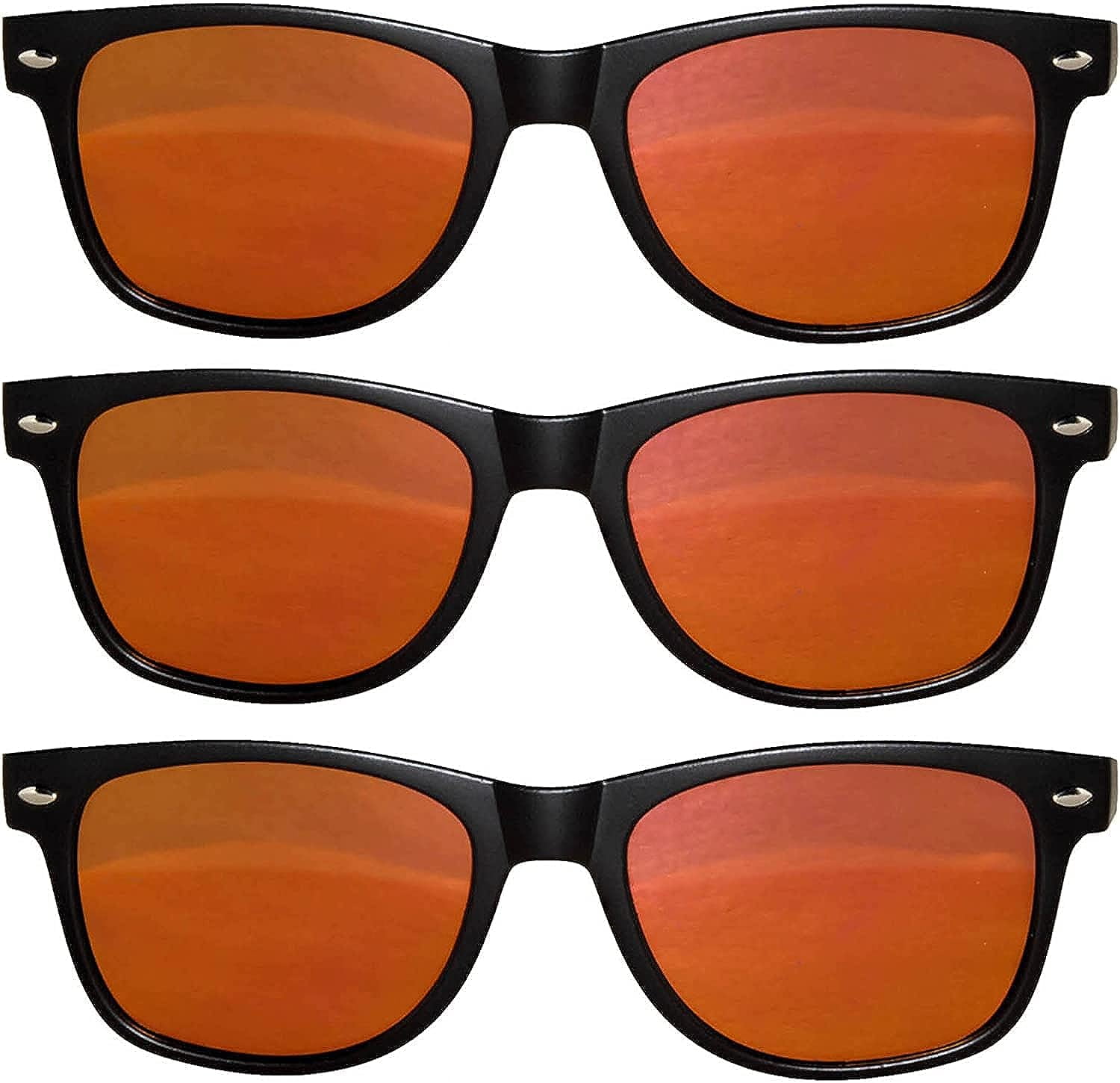 OWL Square Sunglasses Mens Womens UV400 Protection Retro Mirrored ...