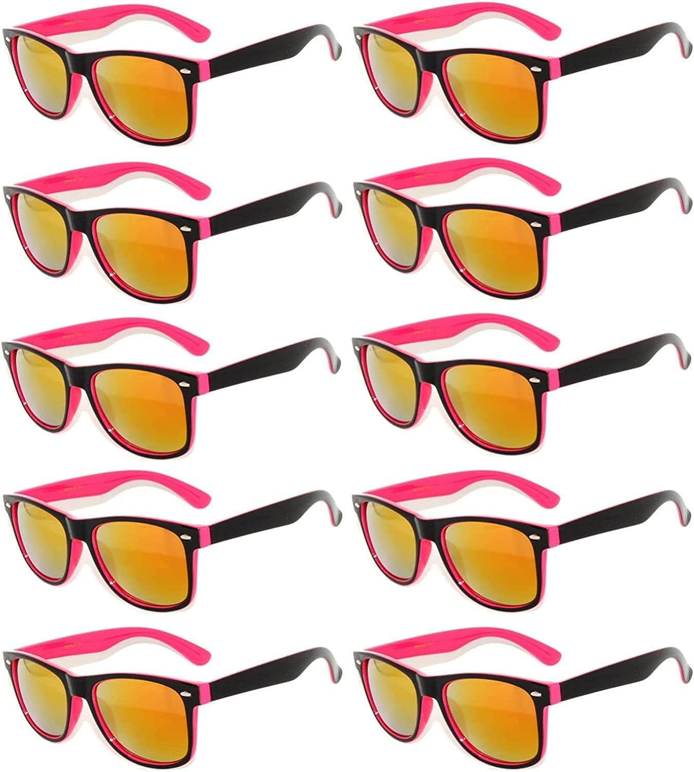 OWL Two Tone Sunglasses for Men Women UV400 Protection Reflective ...