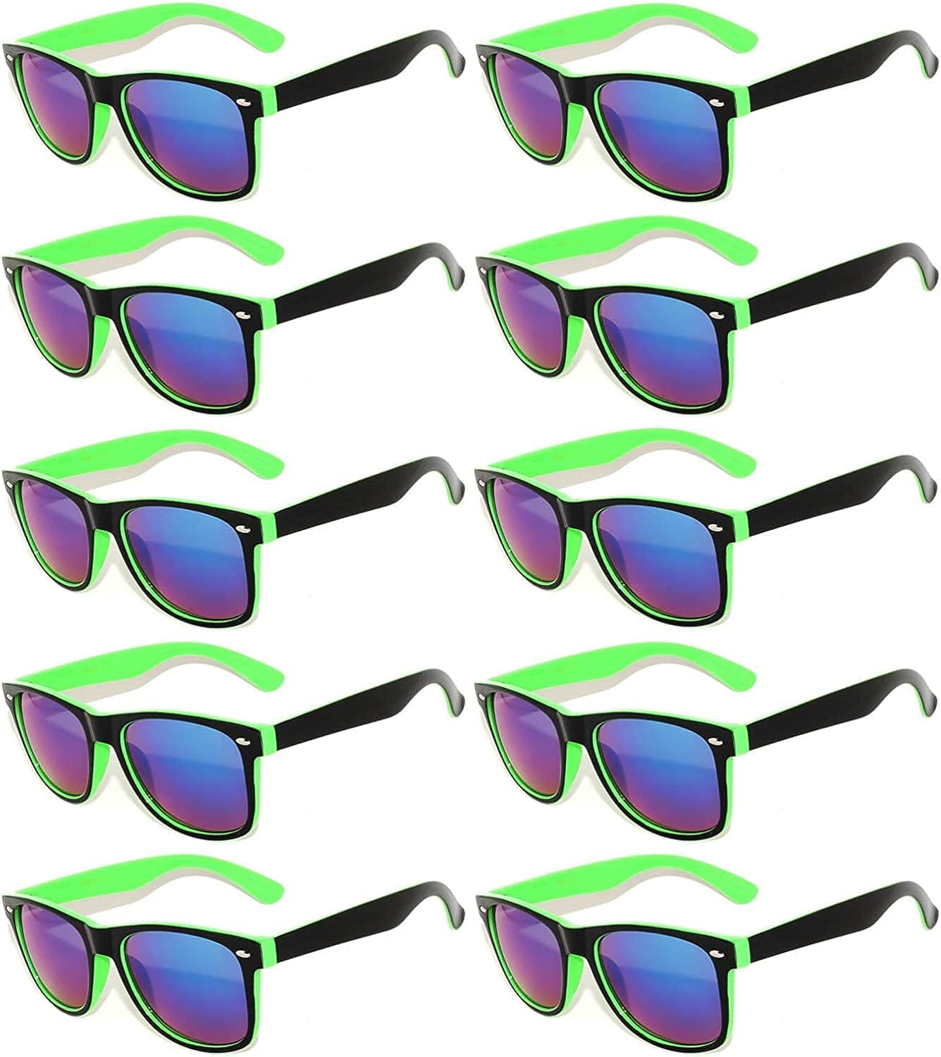 OWL Two Tone Sunglasses for Men Women UV400 Protection Reflective ...