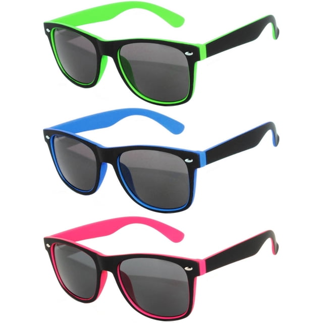 OWL Two Tone Sunglasses for Women Men UV400 Protection Square Sun ...