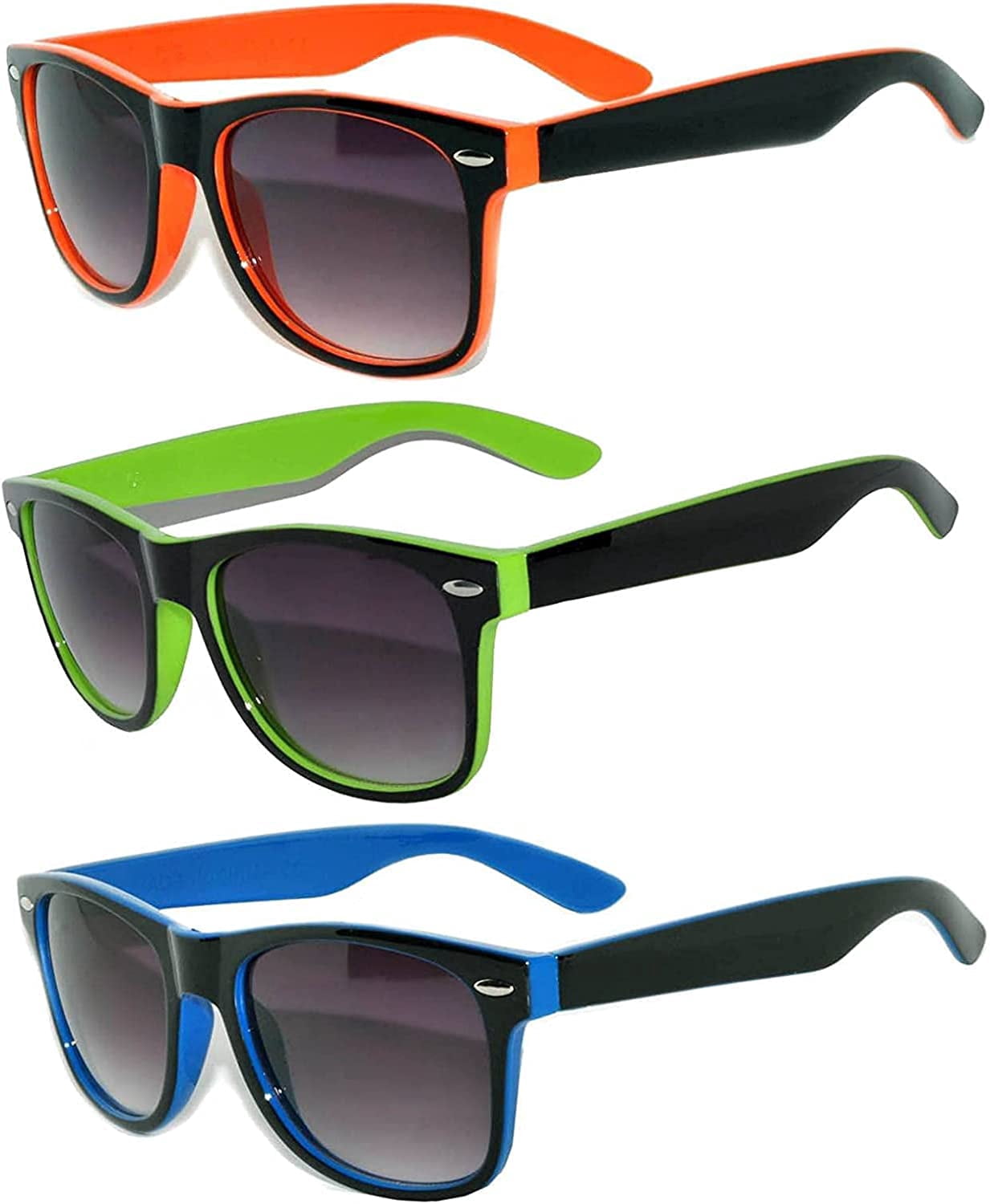 OWL Two Tone Sunglasses for Women Men UV400 Protection Square Sun ...