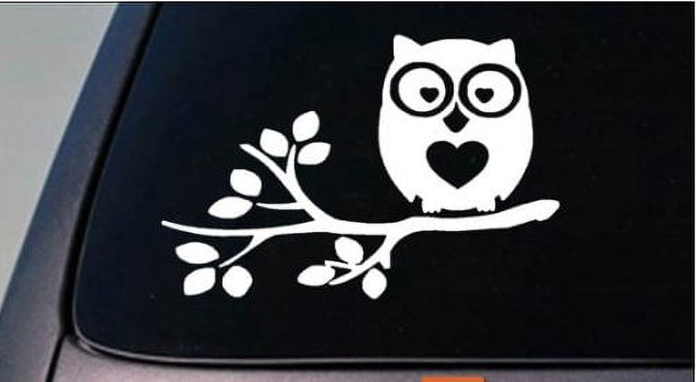OWL sticker decal car *D735* window vinyl Laptop College Girl Love Owl ...
