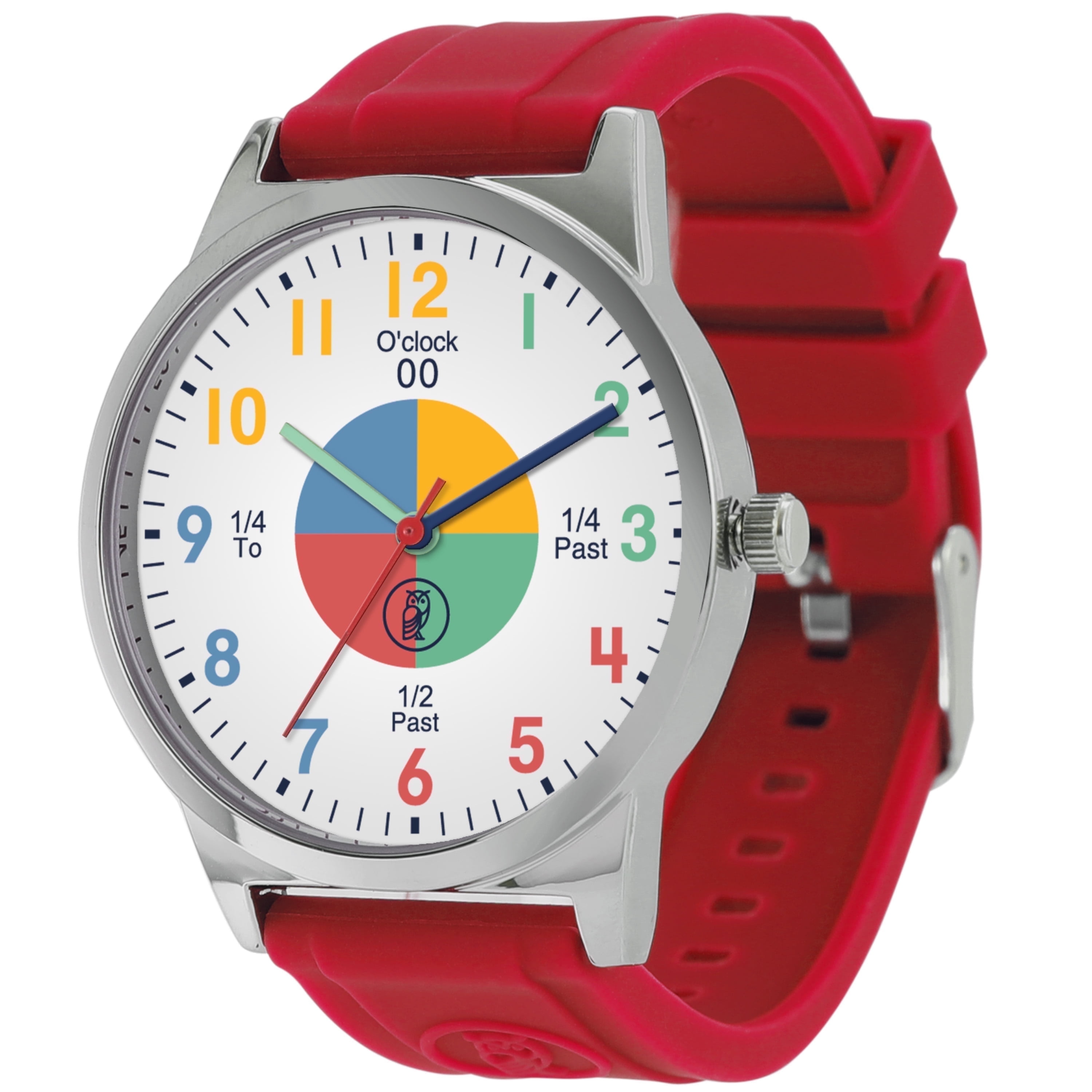 Owlconic Analog Kids Watch Candy Red - Girls & Boys Watches Ages 7-12 ...