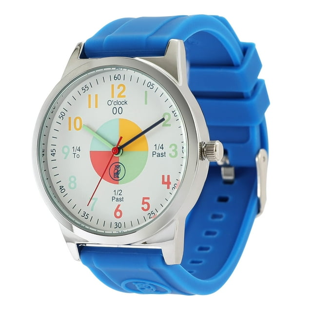 OWLCONIC Blue Kids Watch - Analog Time Teaching for Kids Learning Time ...