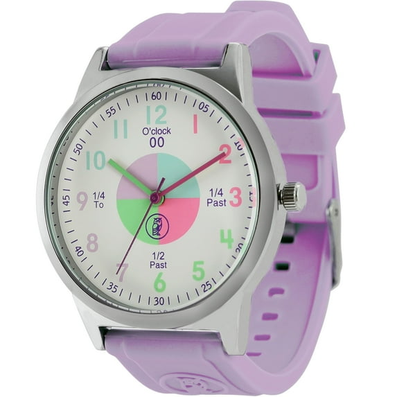 OWLCONIC Purple Kids Watch - Analog Time Teaching for Kids Learning ...
