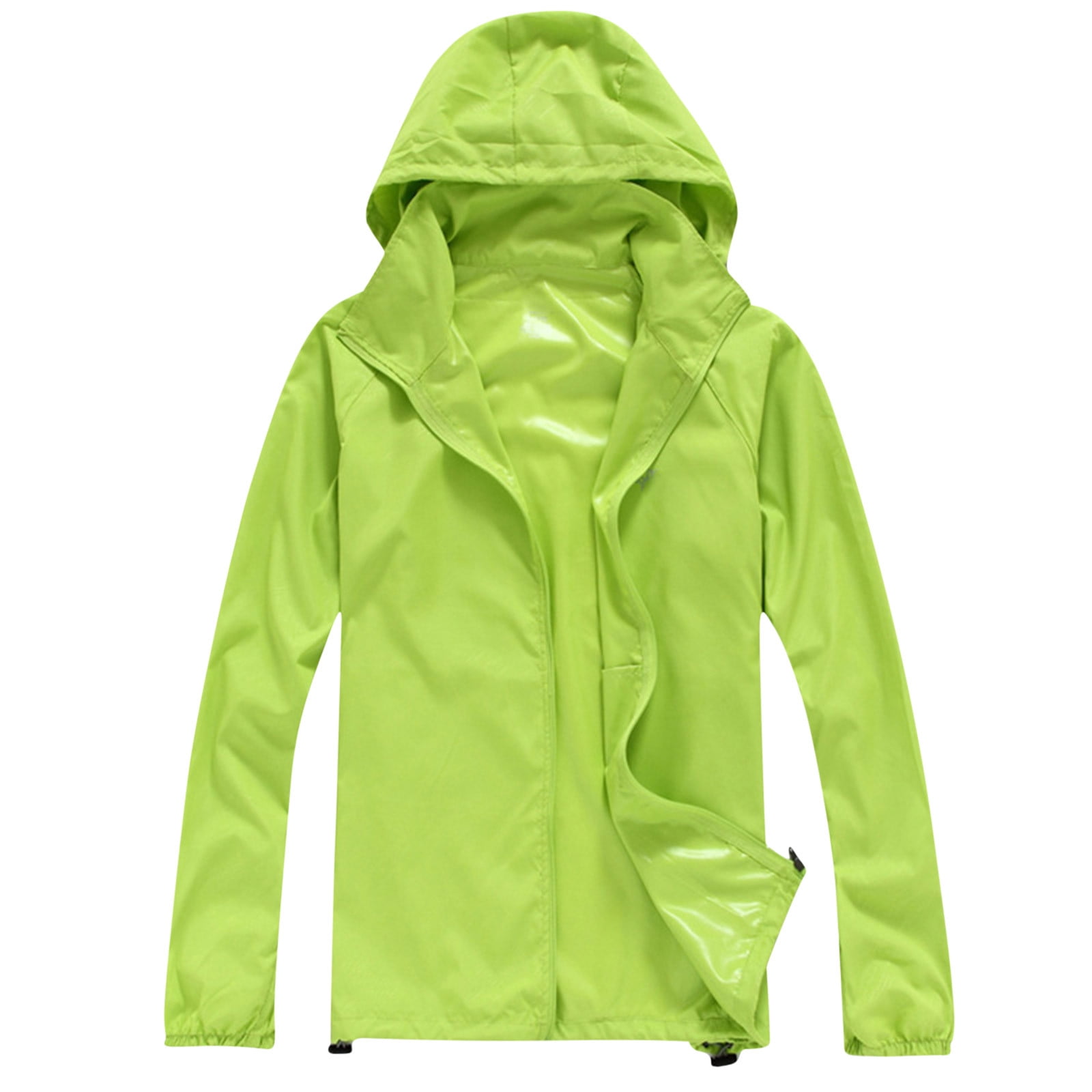 OWMEOT Mens Lightweight Jacket Thin Hooded UV Protect Quick Dry ...