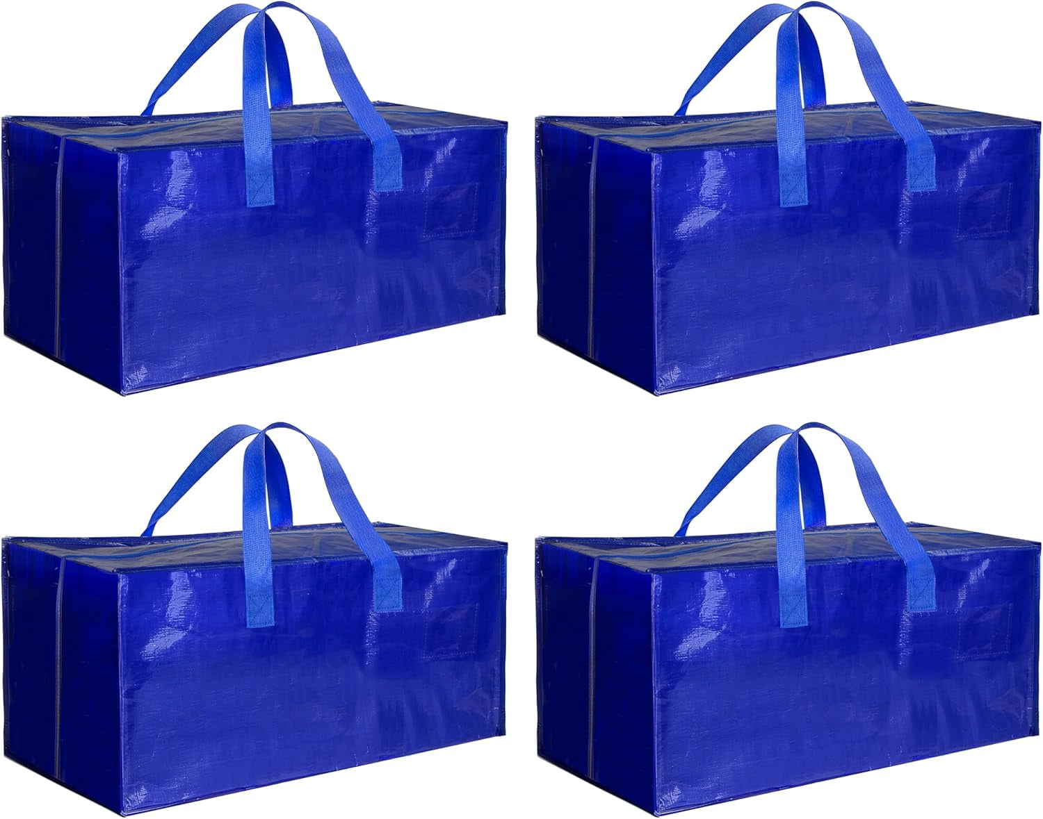 CALEMI 4 Pack Extra Large Moving Bags with Zippers & Carrying Handles ...