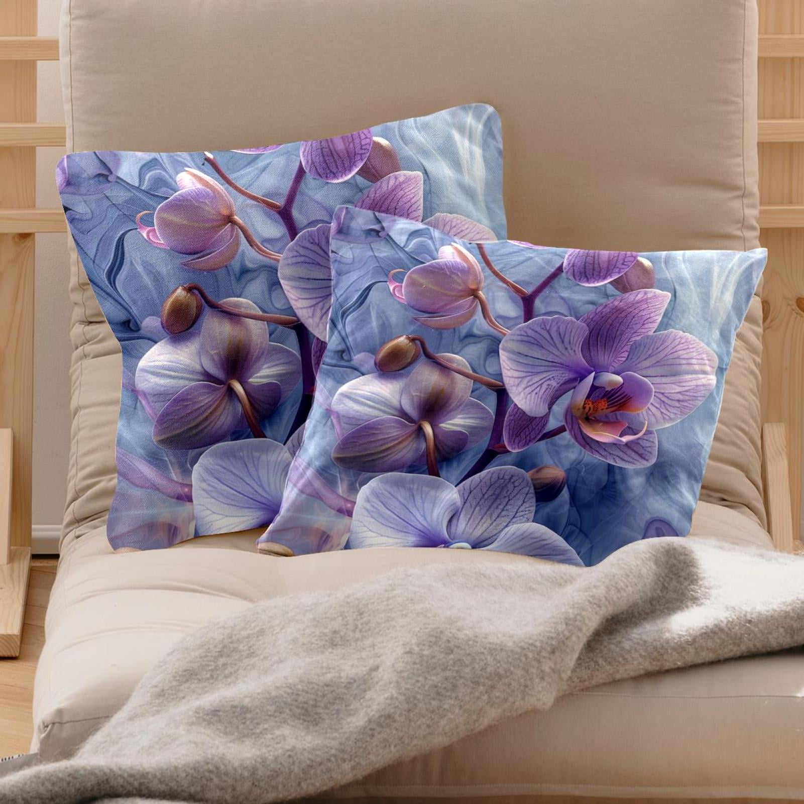OWNFEELING Home Decor Clivia Pattern Decorative Velvet Throw Pillow ...