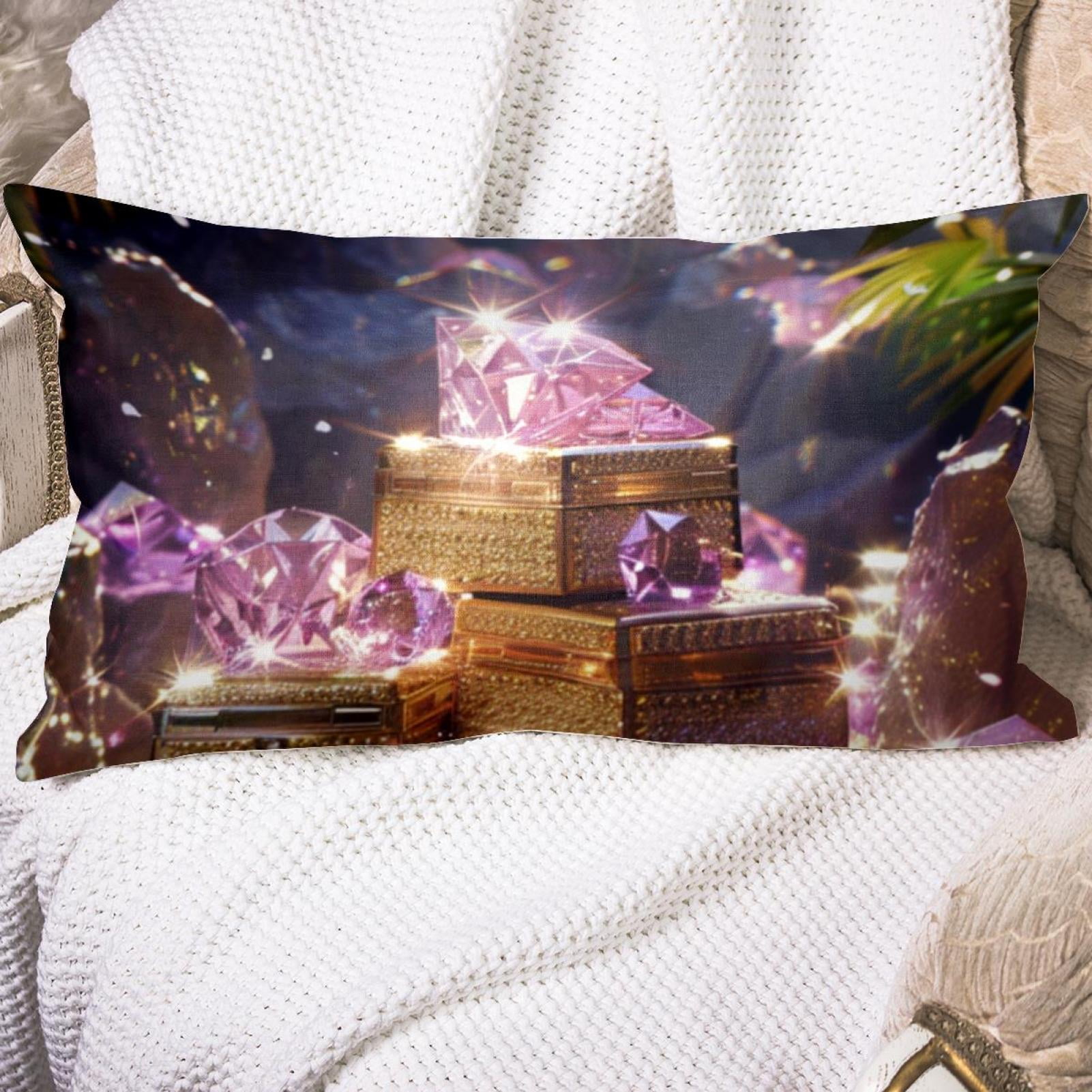 OWNFEELING Home Decor Golden Light Brings Good Luck Pattern Luxurious ...