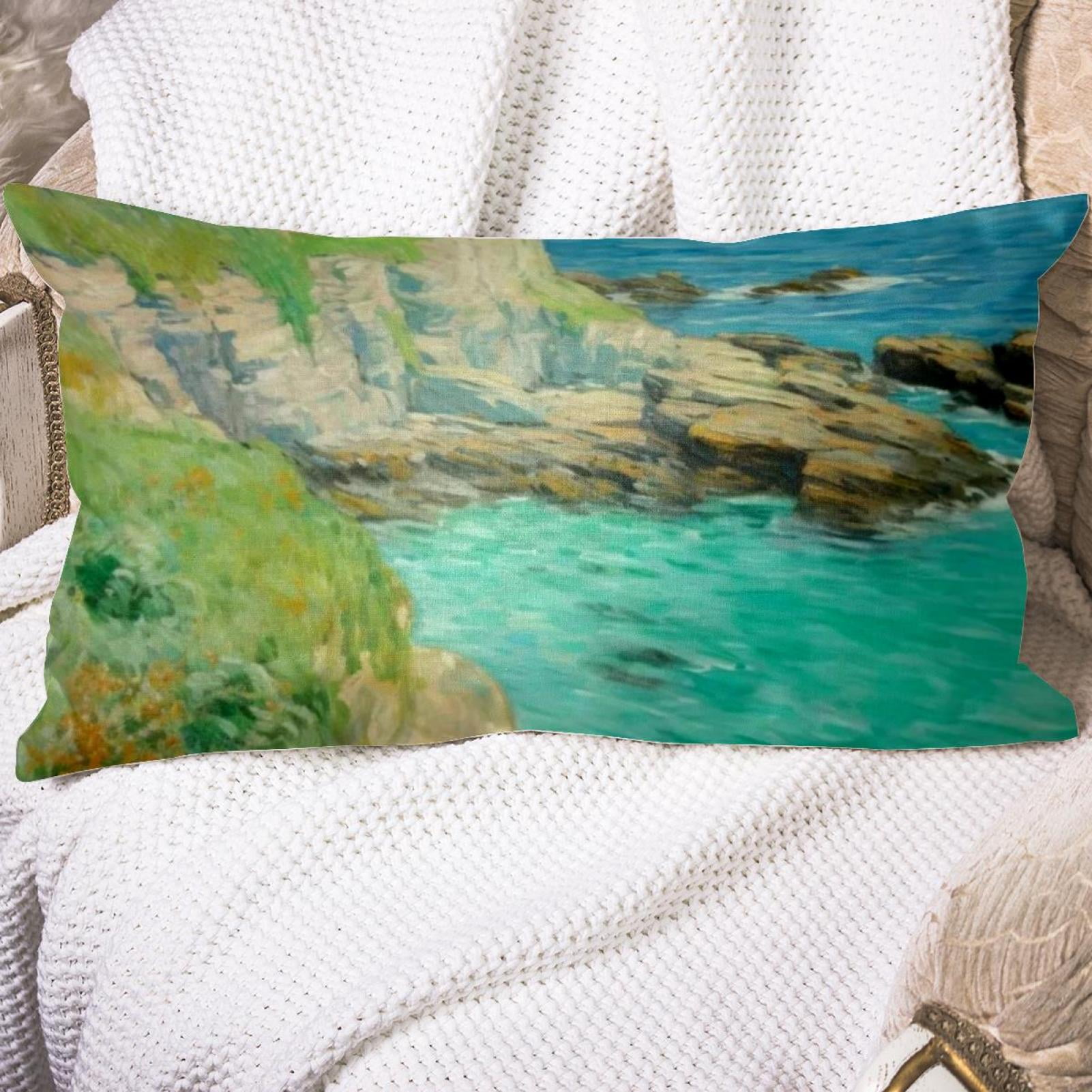 OWNFEELING Home Decor Landscape Oil Painting Pattern Luxurious Velvet ...