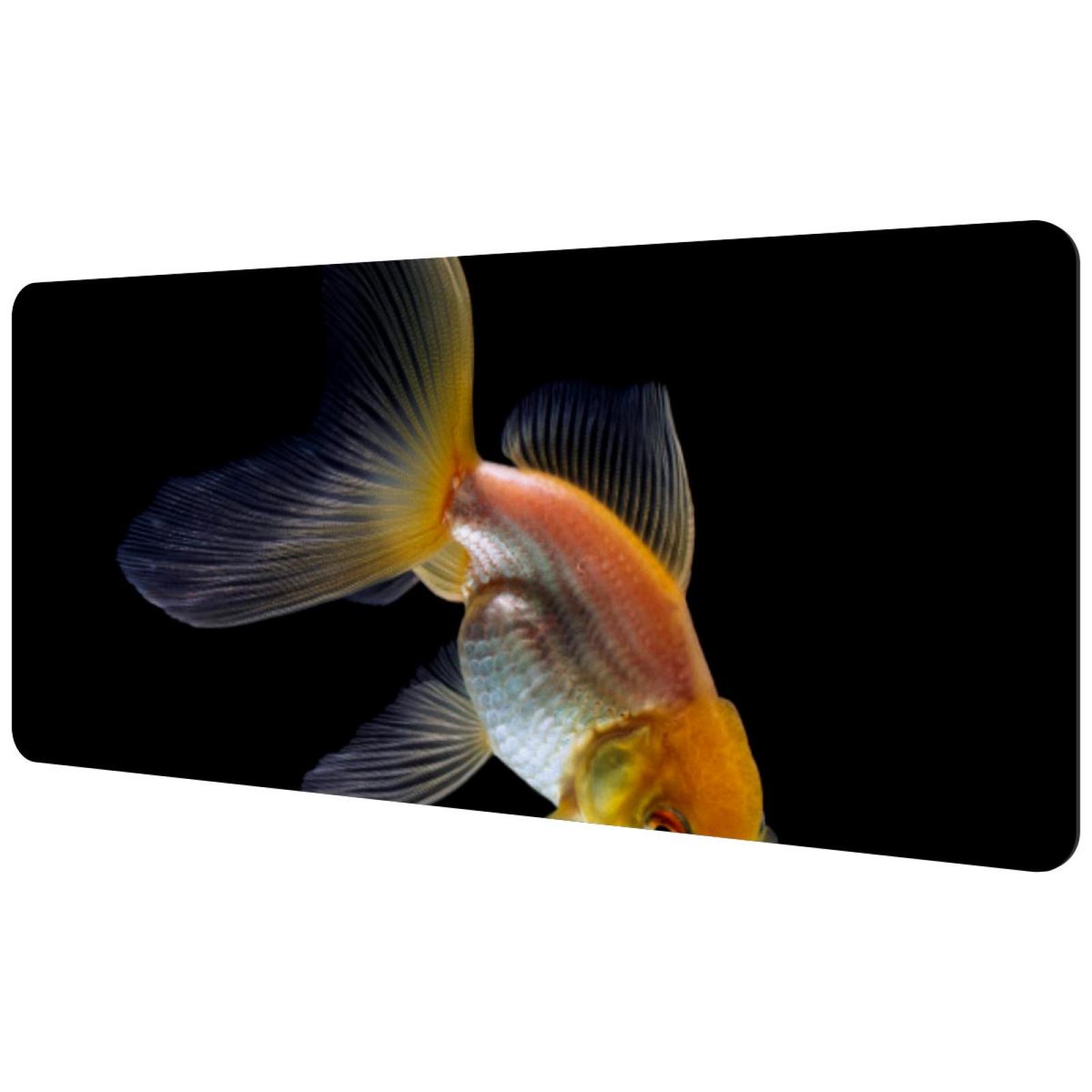 OWNHE Goldfish Pattern Rectangular Extended Desk Pad with Non-Slip ...