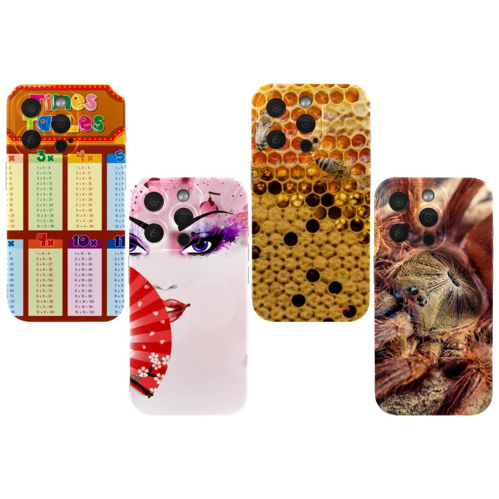 OWNHE Mexican Red Knee Tarantula Big Spider Pattern 4-Pack TPU Soft ...