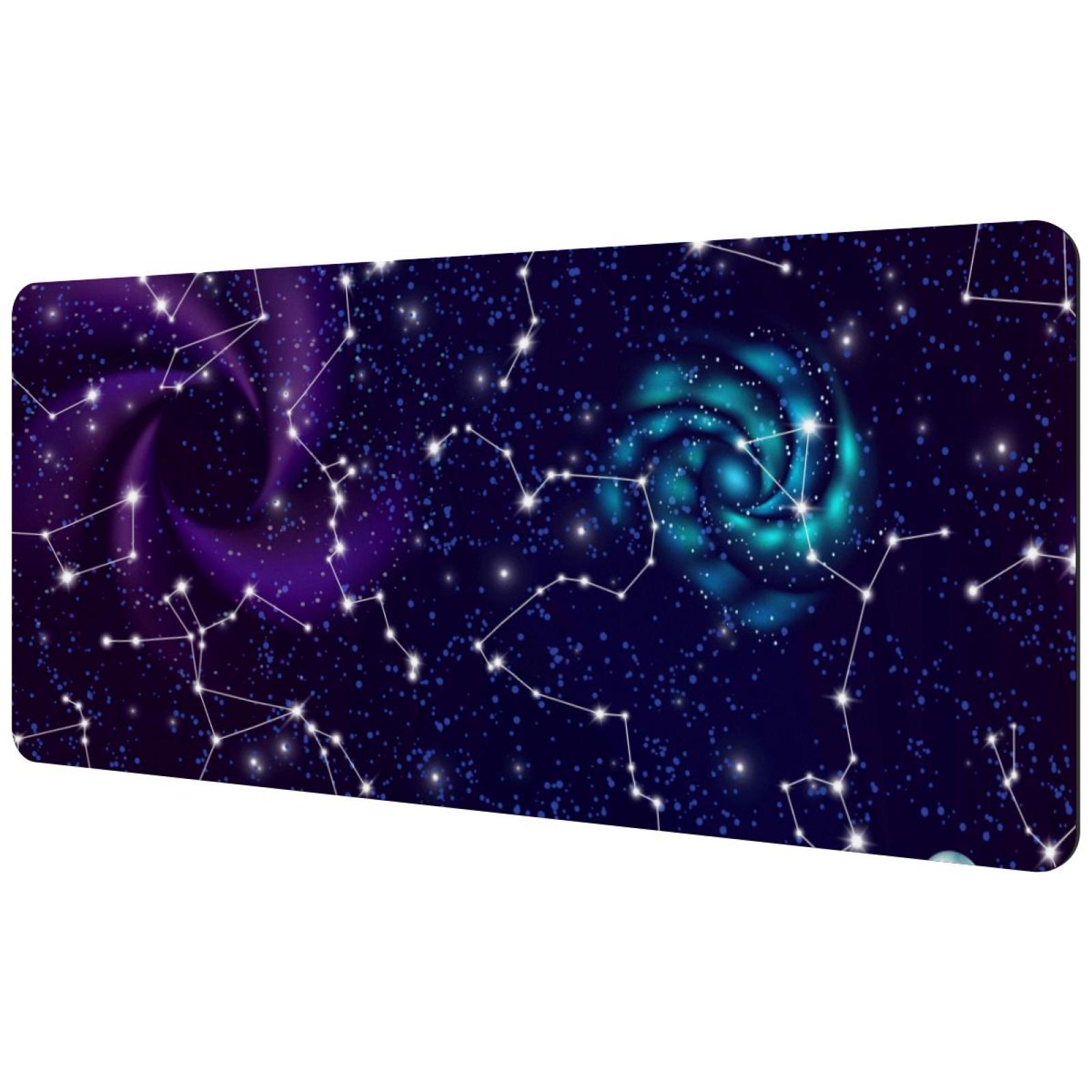 OWNHE Night Sky Pattern Rectangular Extended Desk Pad with Non-Slip ...