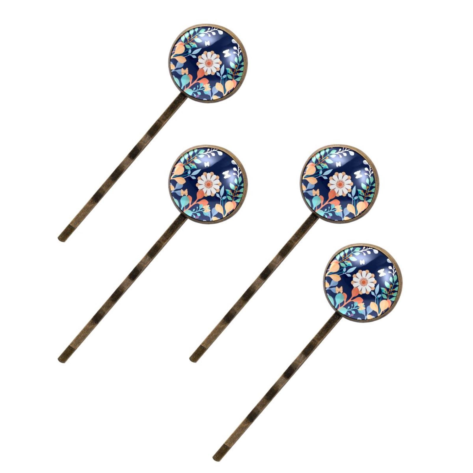 OWNMEMORY 3D Floral Flowers Pattern Antique Bronze Hairpins: Keep Your ...