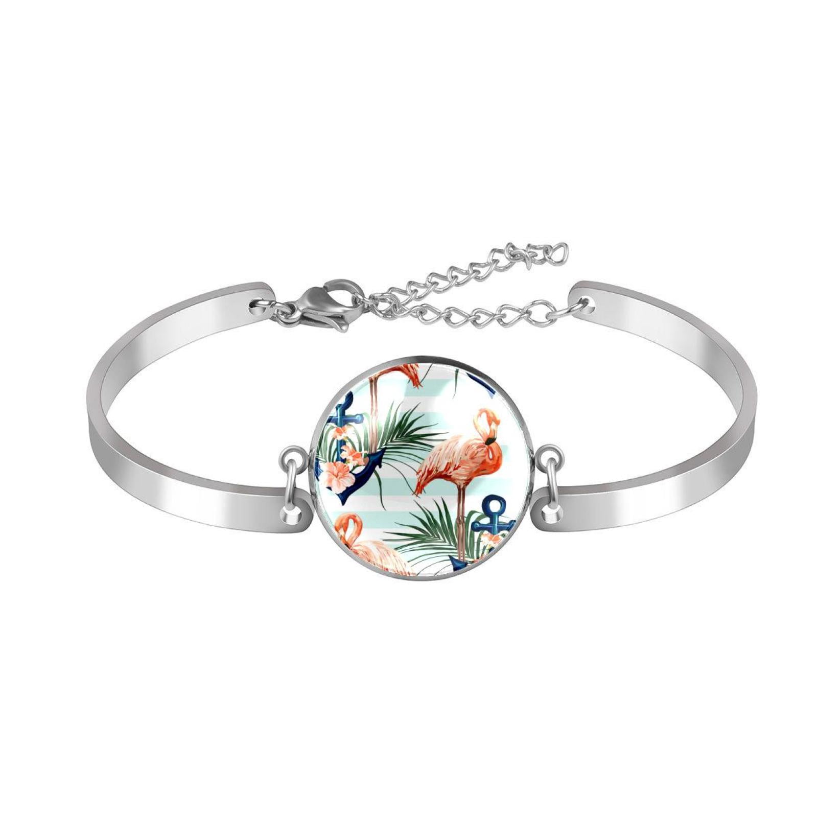 OWNMEMORY Anchor Tropical Flamingos Pattern, Pattern Adjustable ...