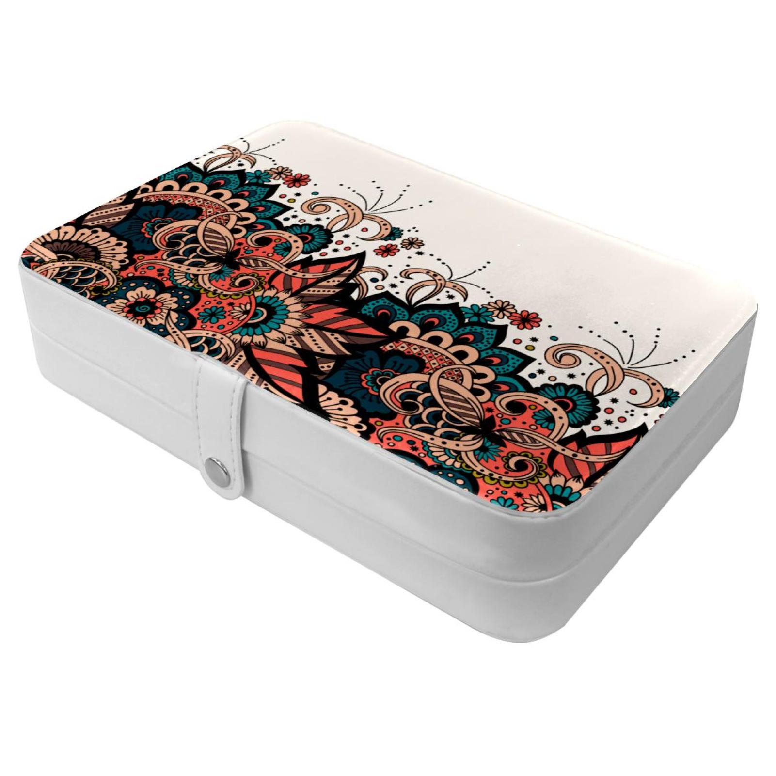 OWNMEMORY Arabic Style Arabesque Pattern Portable PU Leather Necklace ...