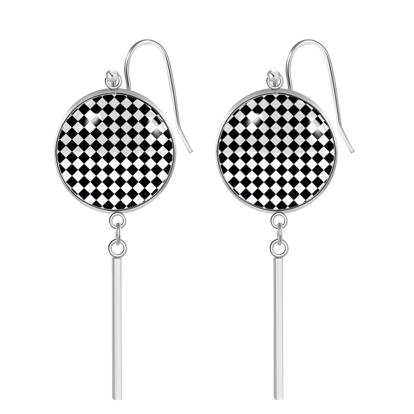 OWNMEMORY Black White Square Checkerboard Pattern, Pattern Elevate Your ...