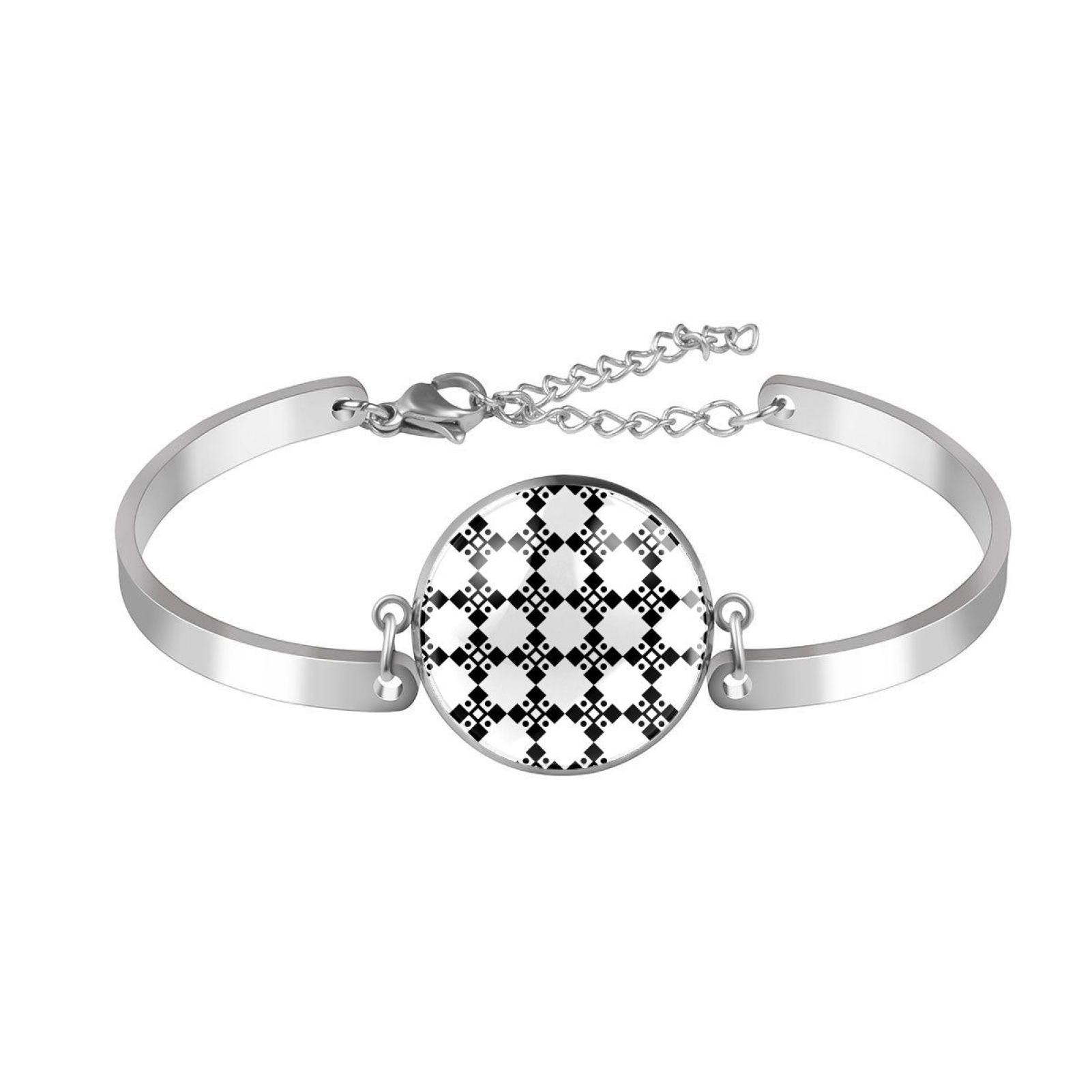 OWNMEMORY Black and White Repeating Geometric Square Patternjpg Pattern ...