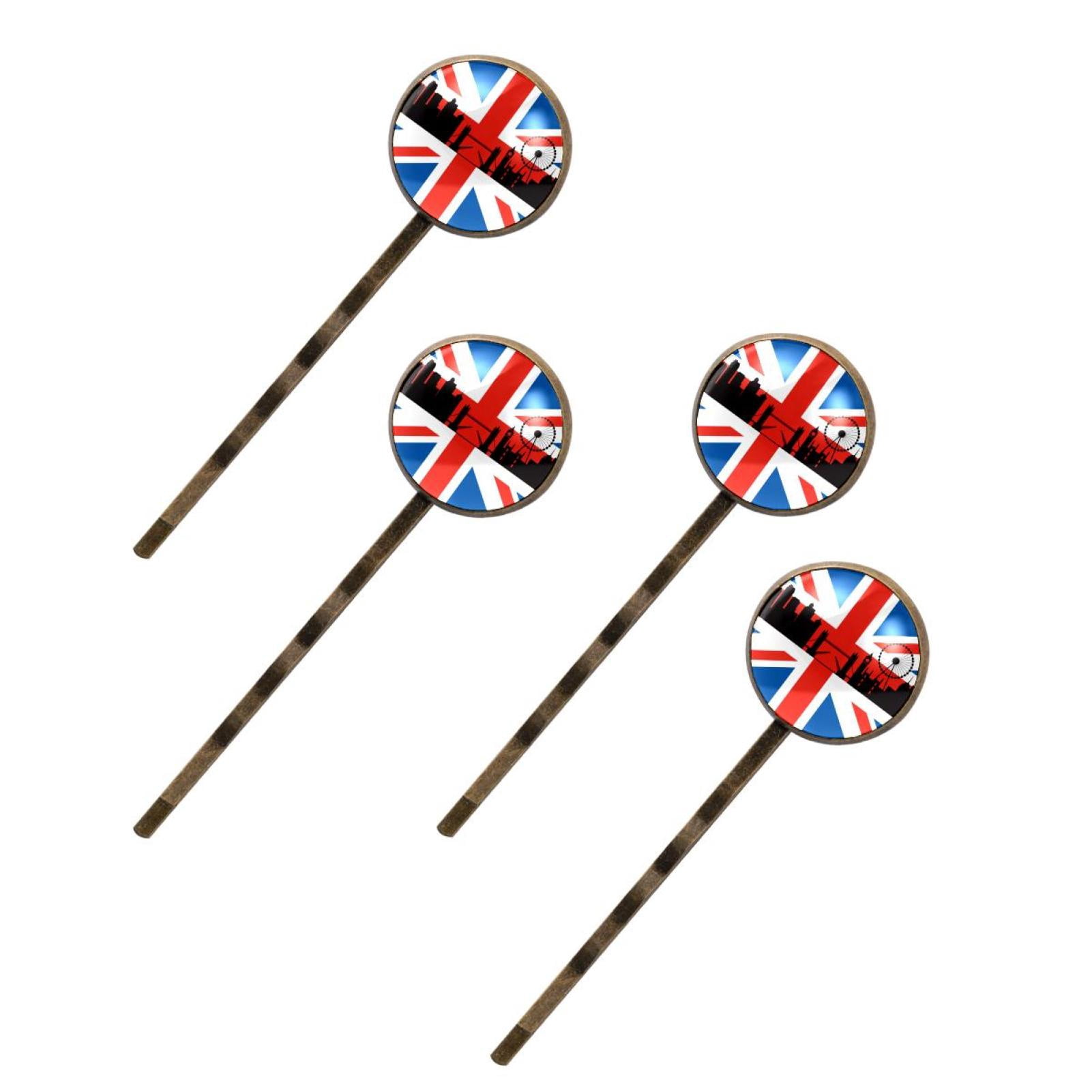 OWNMEMORY British Flag with London Cityscape Pattern Antique Bronze ...