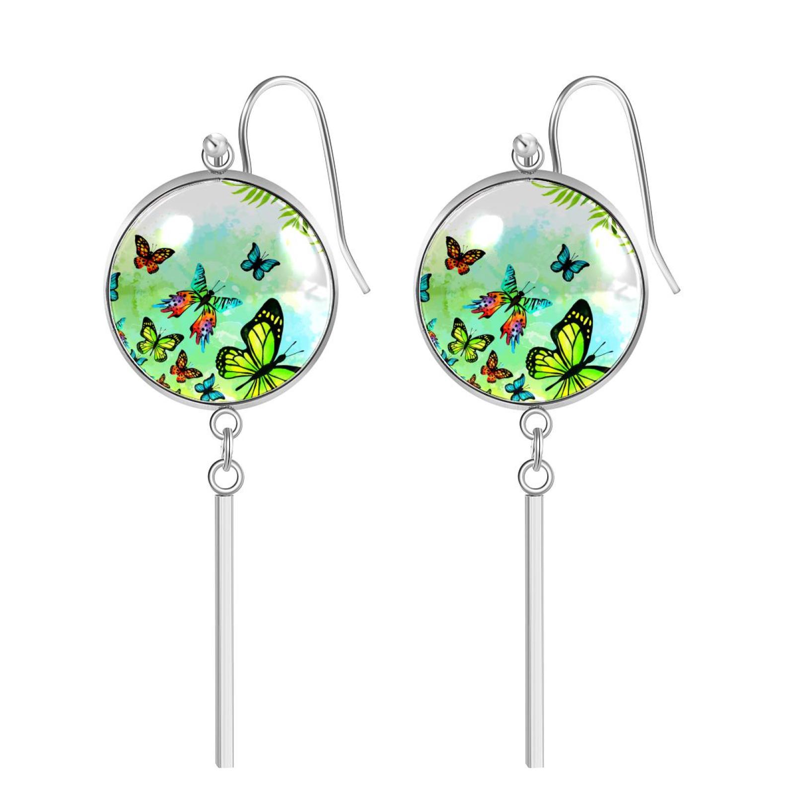 OWNMEMORY Butterflies Green Pattern, Pattern Elevate Your Style ...
