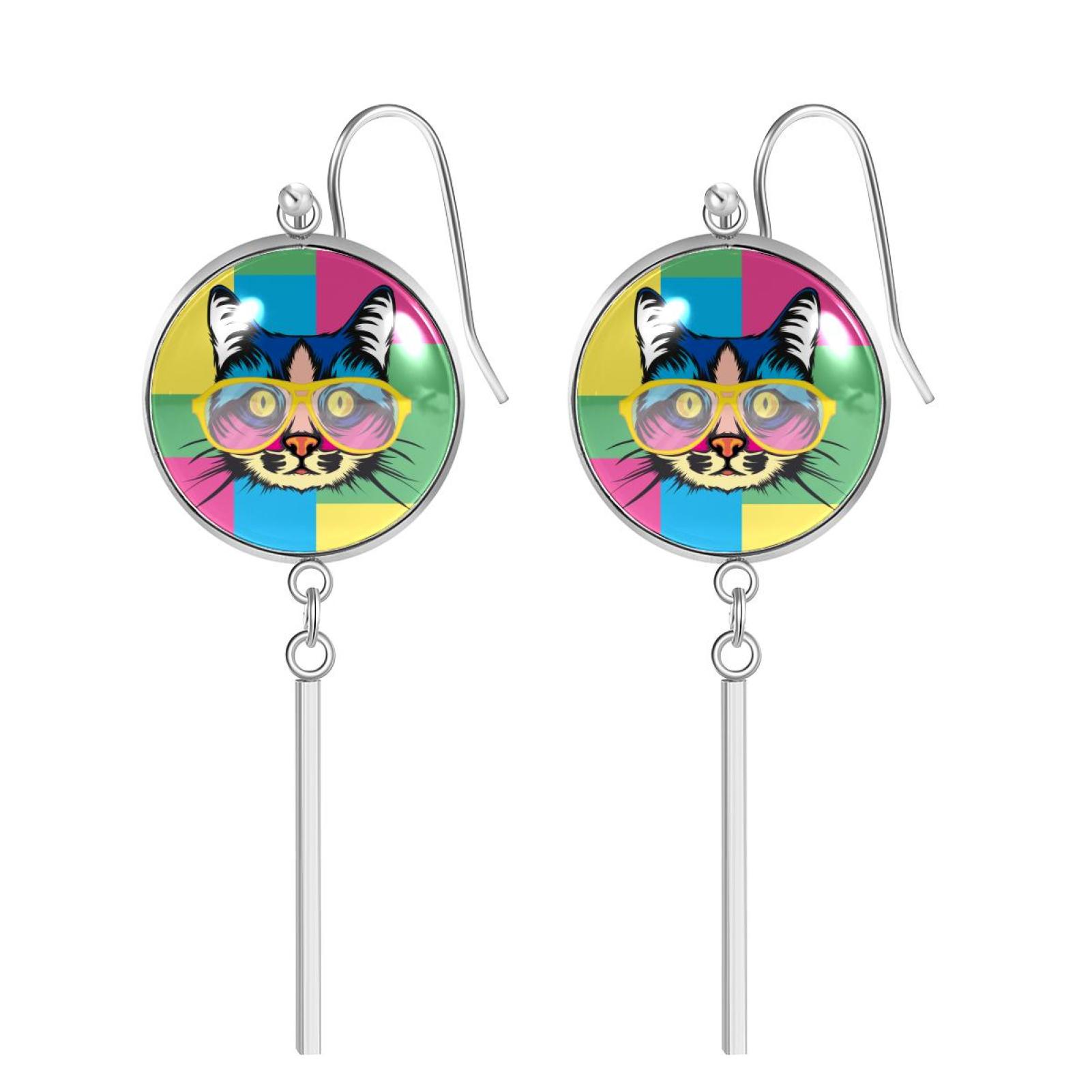 OWNMEMORY Cat Pattern Elevate Your Style with Decorative Earring Sets ...