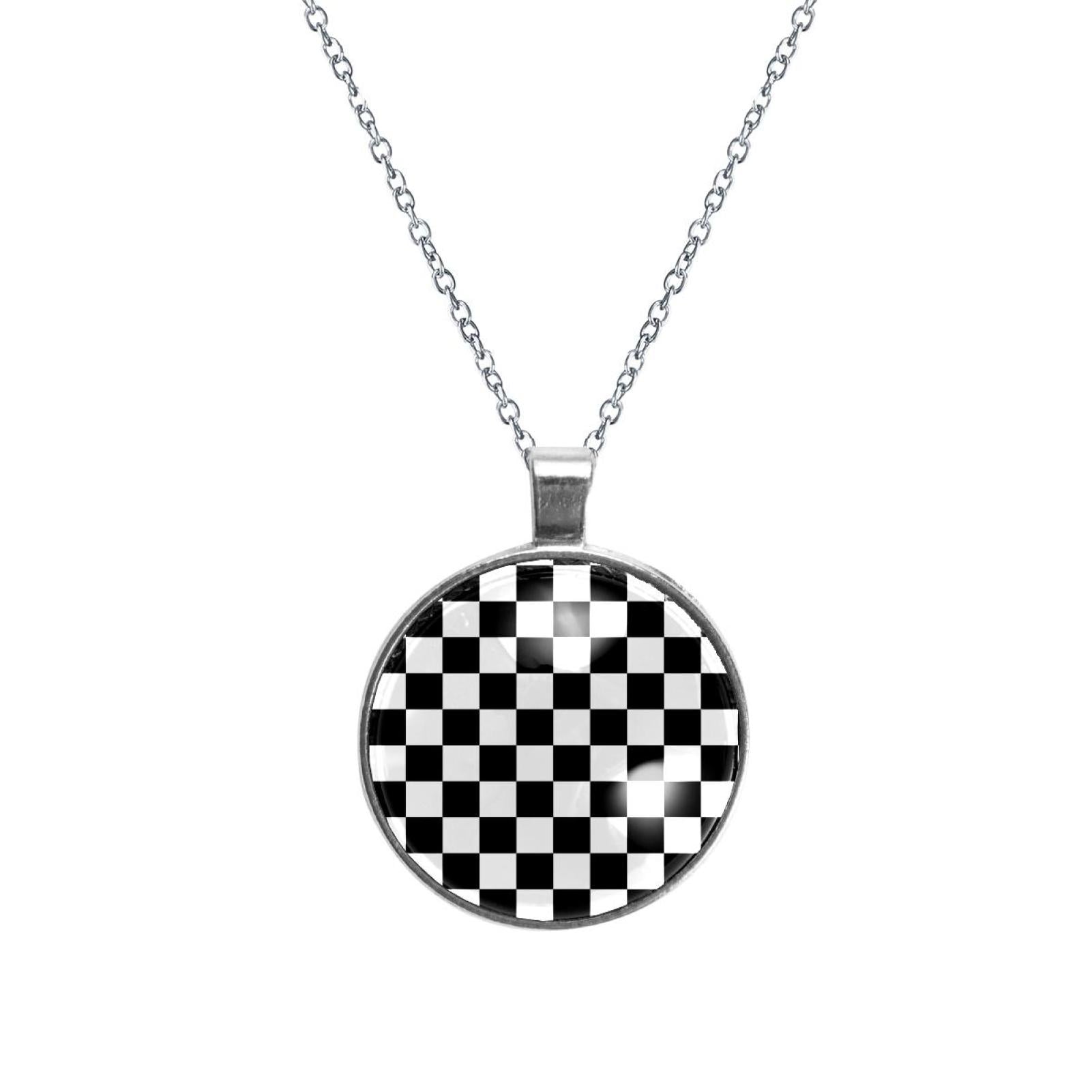 OWNMEMORY Classic Black White Checker Board Animal Pattern Stunning ...