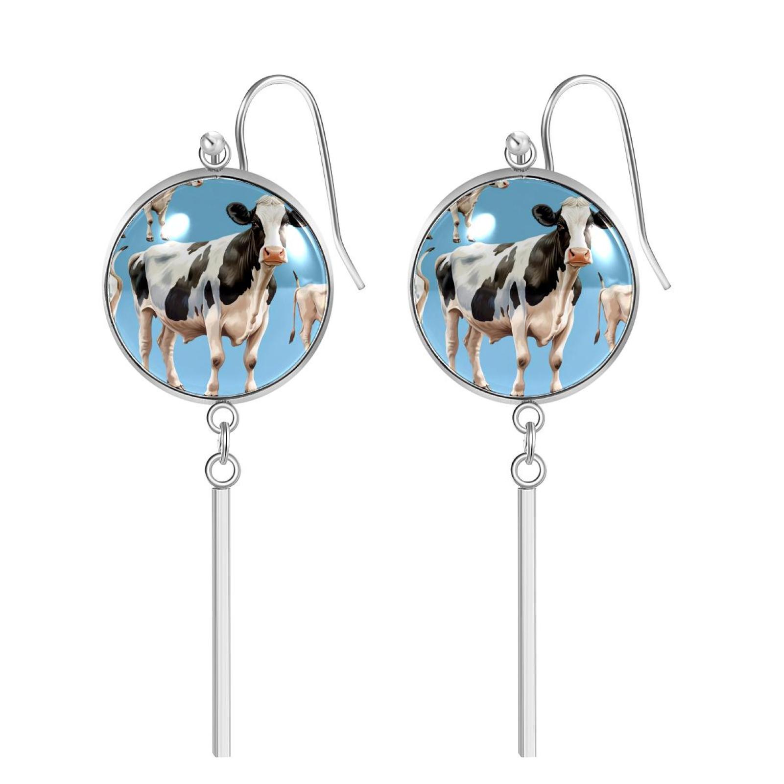 OWNMEMORY Cow Pattern, Elevate Your Style: Discover Unique Earring Sets ...