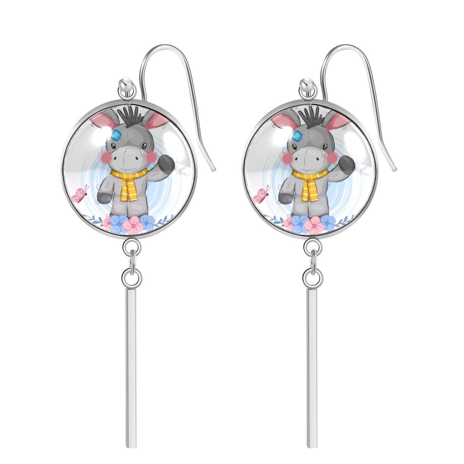 OWNMEMORY Cute Plush Donkey Pattern Elevate Your Style with Decorative ...