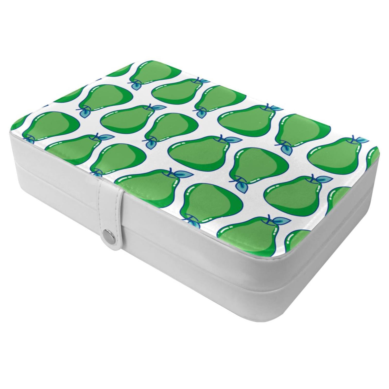 OWNMEMORY Delicious Green Pear Organic Fruit Food Pattern Portable PU ...
