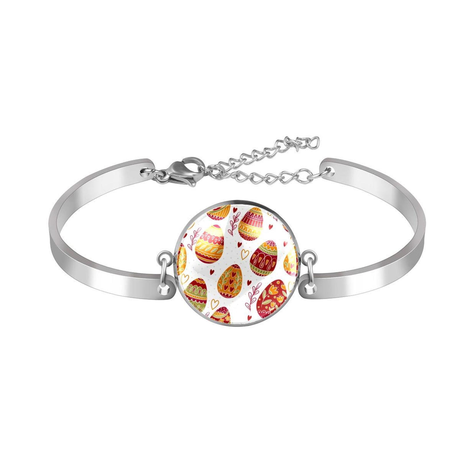 OWNMEMORY Easter Pattern Design Pattern, Pattern Adjustable Stainless ...